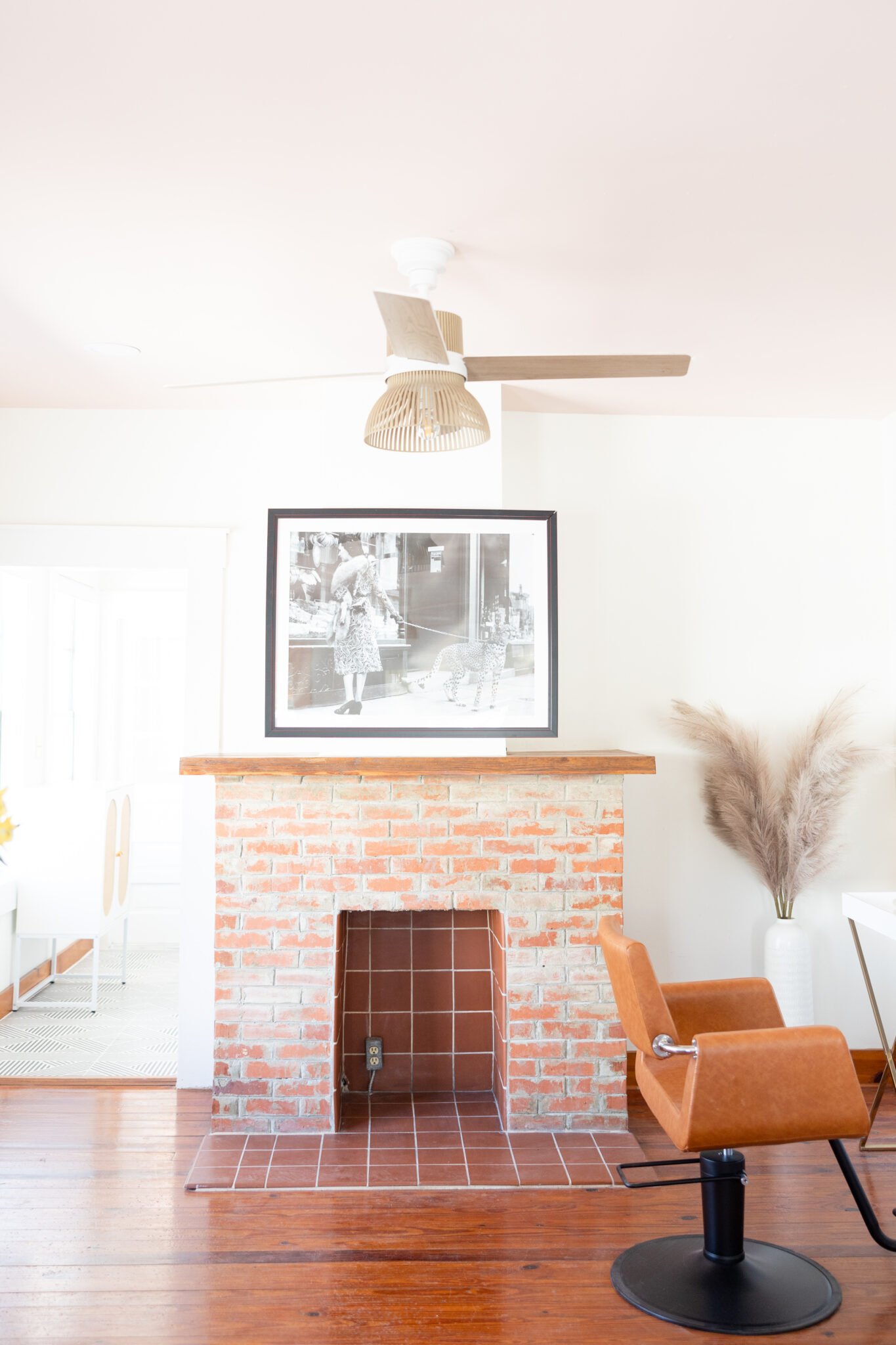 A Chic Salon Redesign with Mid-Century Flair by Collins & Co.