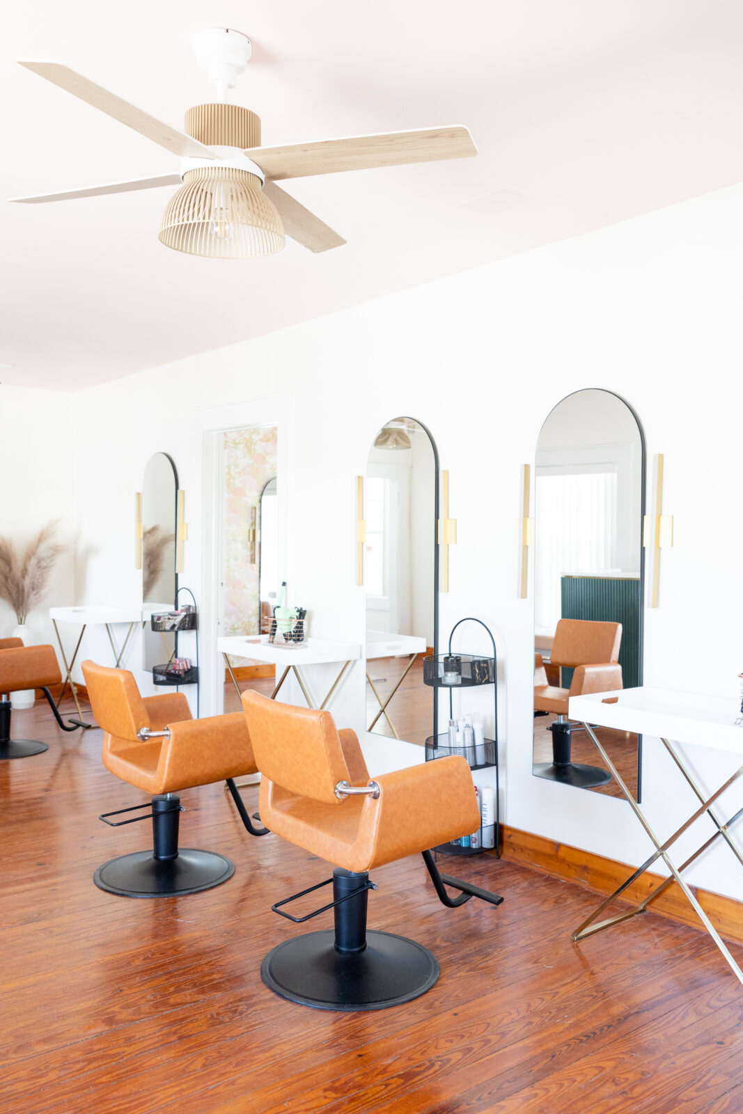 A Chic Salon Redesign with Mid-Century Flair by Collins & Co.